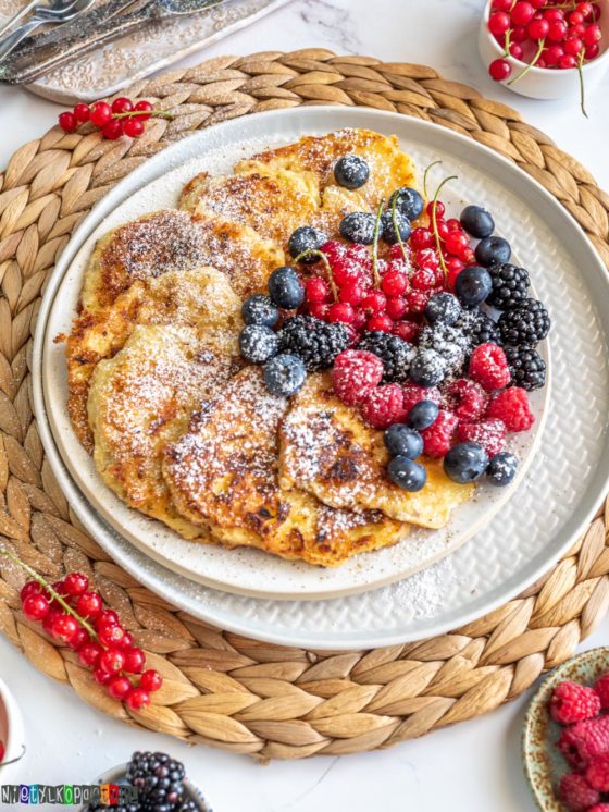 Placki z serka wiejskiego